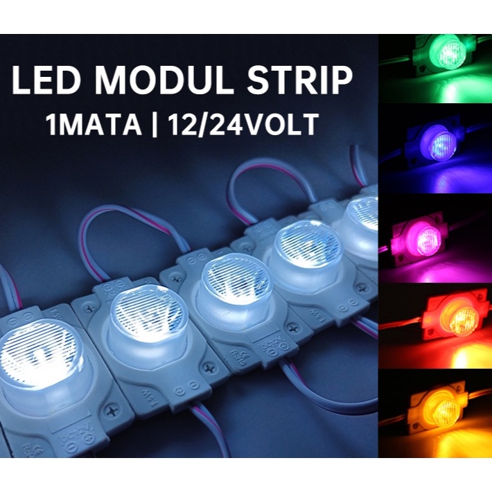 Jual LAMPU LED MODUL STRIP 1MATA / MODUL MATA TIMBUL / 3030 SMD 12V 24V WATERPROOF | Shopee ...