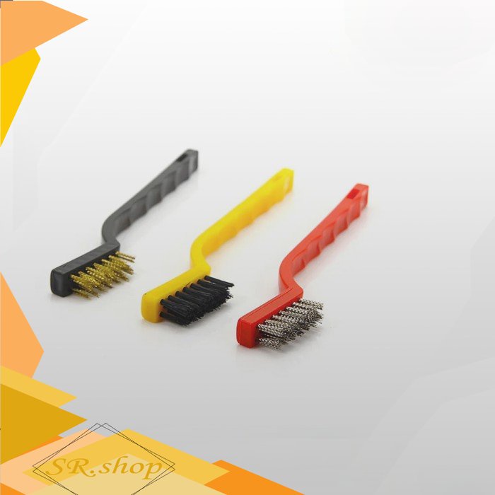 Jual Sikat 3 in 1 set Kawat Nilon Kuningan Baja Mini Set 3pcs 3 pcs ...
