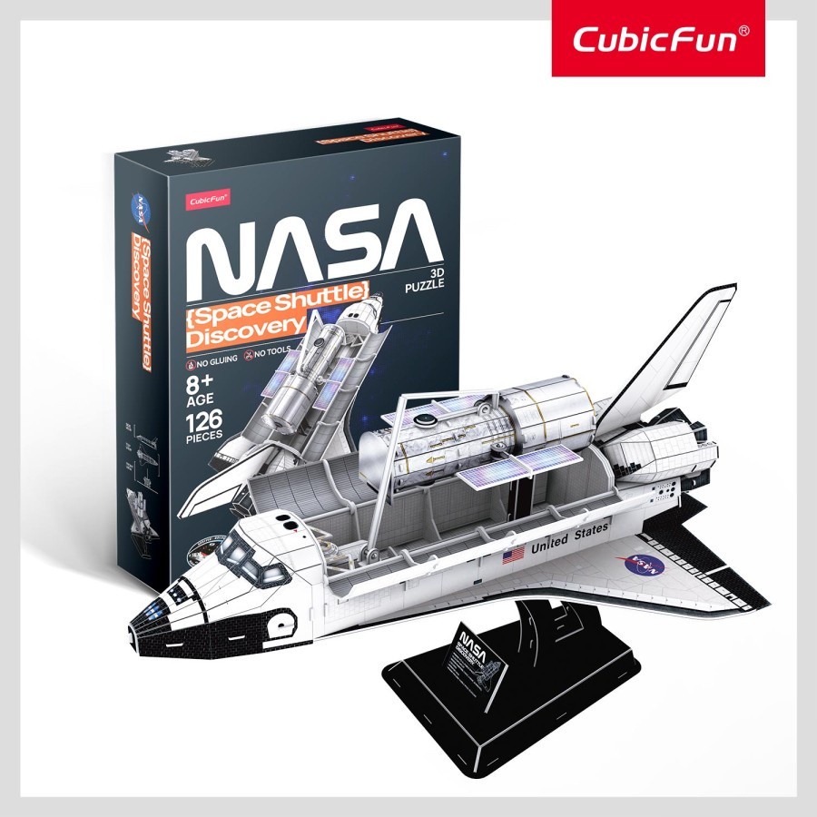 Jual Cubicfun 3D Puzzle NASA Space Shuttle Discovery | Shopee Indonesia