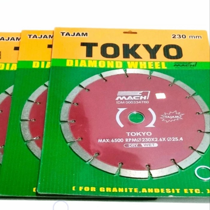 Jual diamond wheel Tokyo 230mm original / pisau potong aspal tokyo | Shopee Indonesia