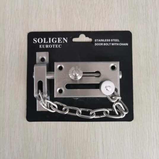 Jual Grendel gerendel rantai SOLIGEN stainless / Door chain / Selot ...