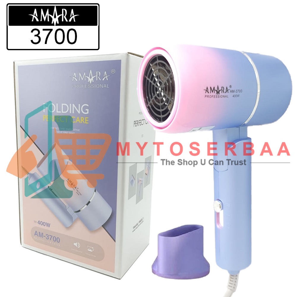 Jual AMARA / HD AM-3700 / Folding Hairdryer Gradiasi Fashion 400 Watt ...