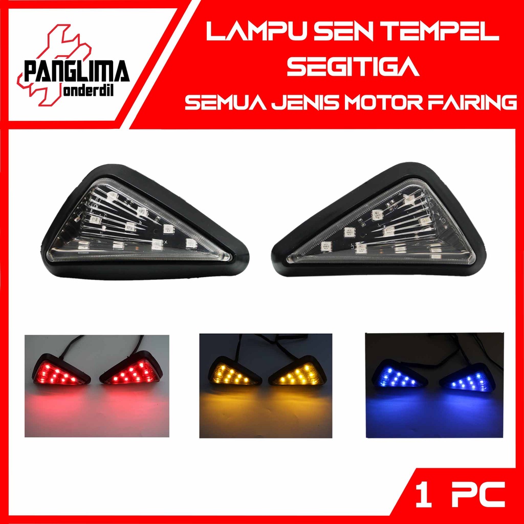 Jual Lampu Sein Tempel Segitiga LED Untuk Semua Jenis Motor Fairing ...