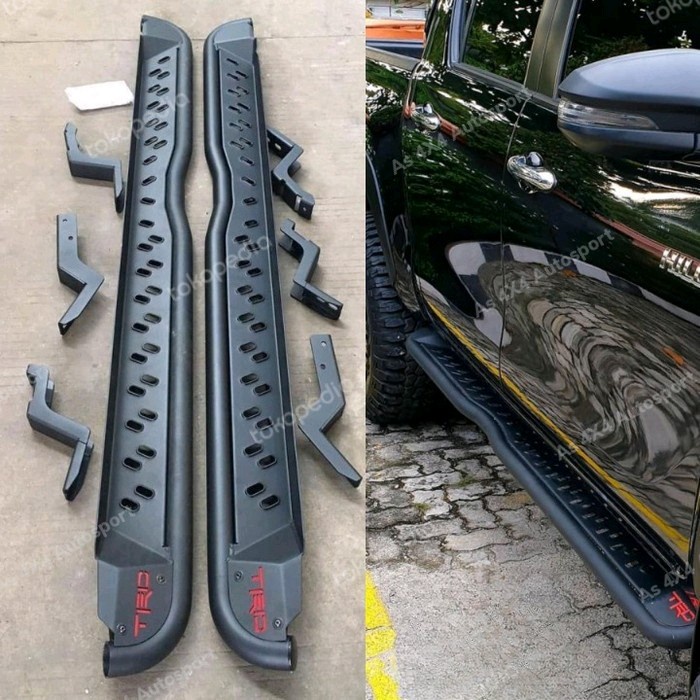 Jual footstep foot step side step hilux revo / vigo / fortuner vrz ...