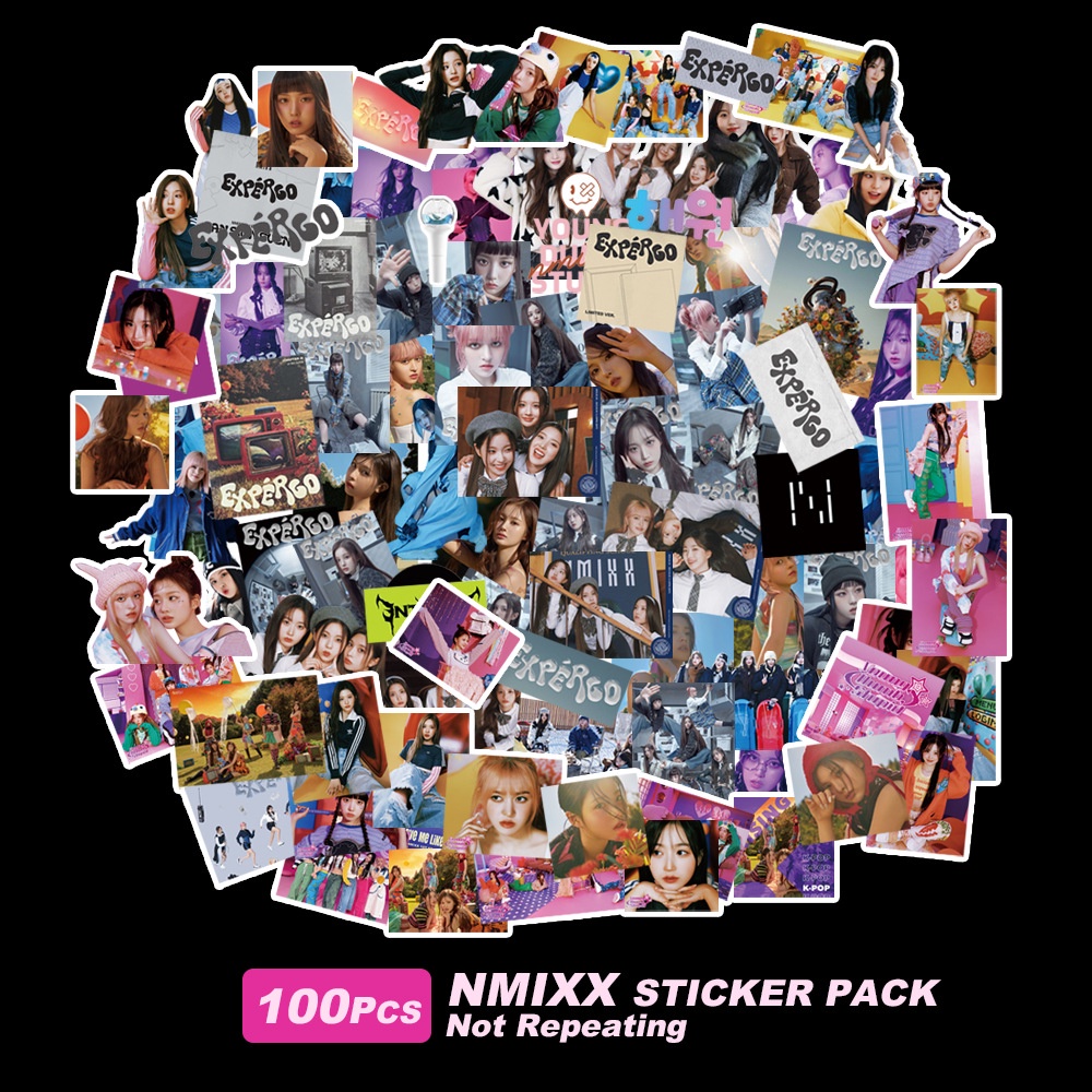 Jual Stiker Kpop Nmixx Expergo Bentuk Stiker Kepala Besar Stiker ...