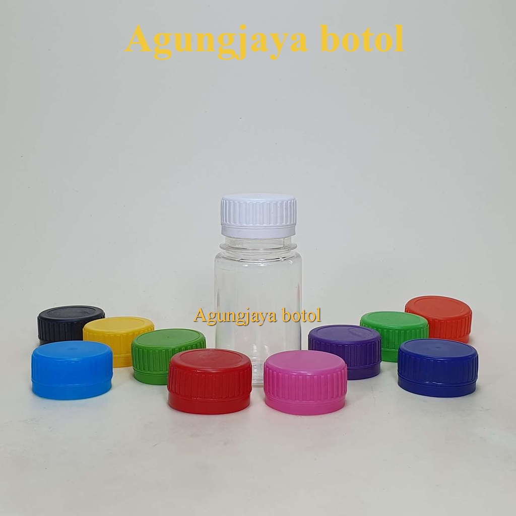 Jual Botol Pet 60 ml Bulat Natural Tutup Pet LN 30 / Botol Plastik ...