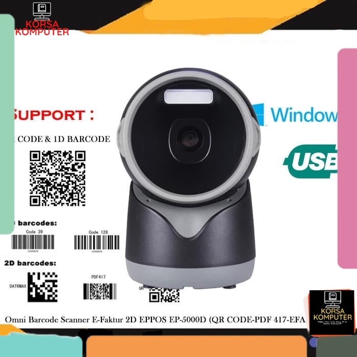 Jual Barcode Scanner Kasir Toko 2d Omni Barcode Scanner Eppos Ep-5000d ...