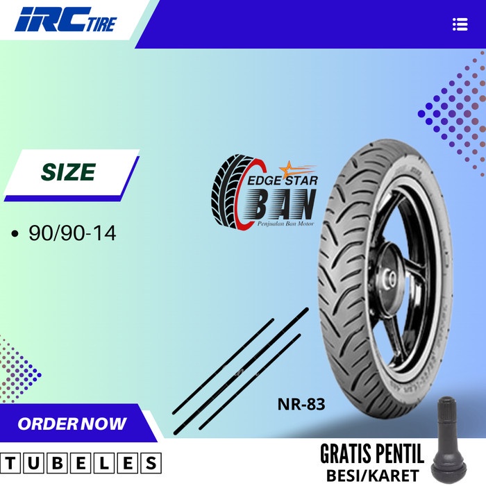 Jual BAN IRC NR83 (90/90-14) Tubeless Matic | Shopee Indonesia