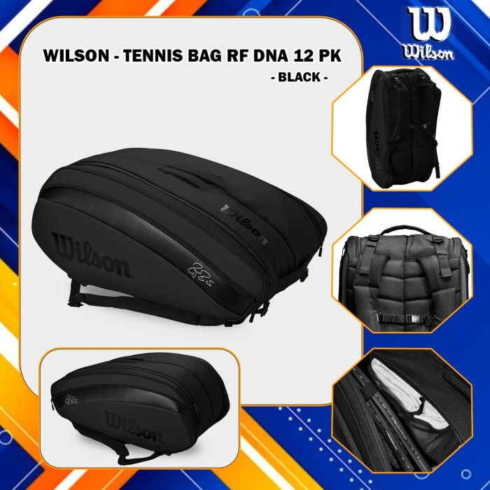 Jual Tas Tennis Tenis Bag Wilson Roger Federer DNA 12 Pack Original ...