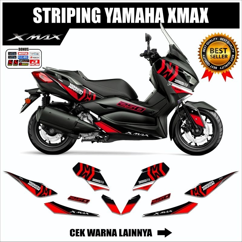 Jual Striping Yamaha Xmax 250 Old / Stiker List Variasi Motor Xmax ...