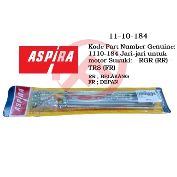 Jual JARI JARI RUJI Suzuki - RGR (RR) - TRS (FR) ASPIRA 11-10-184 ASPIRA | Shopee Indonesia