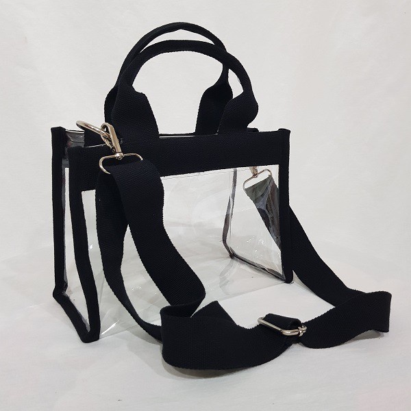 Jual Tas Tote PVC Mika Transparan Dengan Resleting/Totebag wanita/Tas kekinian | Shopee Indonesia