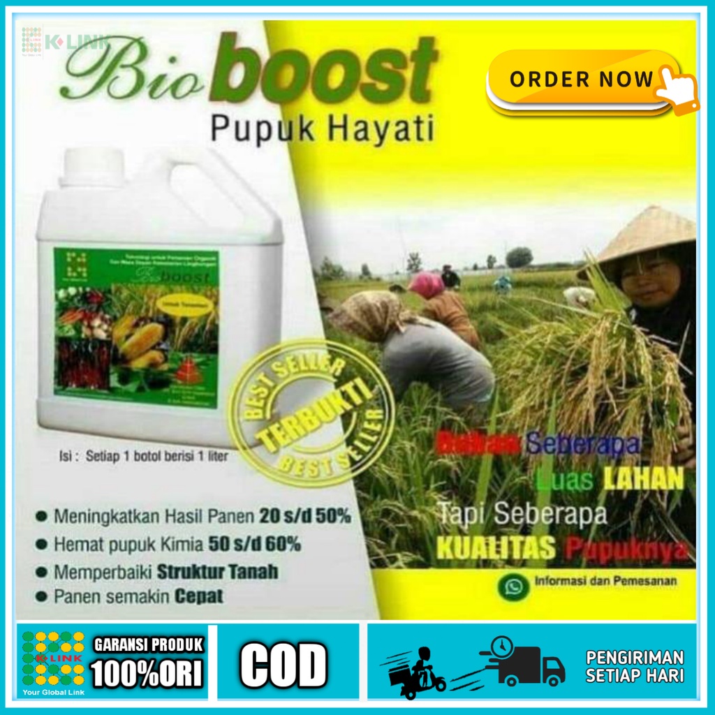 Jual bio boost pupuk organic baik untuk pertanian dan tanaman hias ...