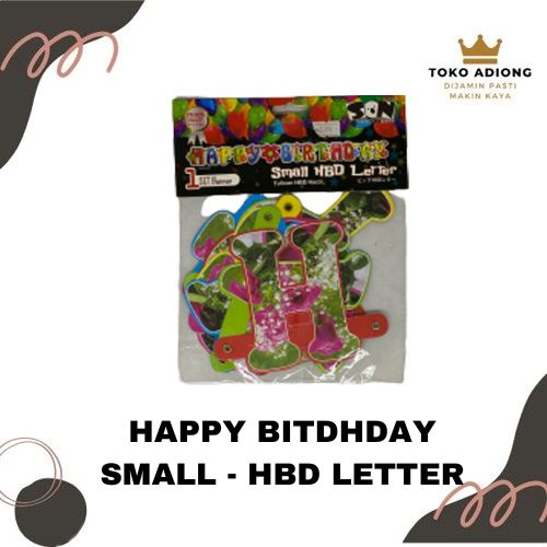 Jual TULISAN " HAPPY BIRTHDAY " - SMALL HBD LETTER | Shopee Indonesia