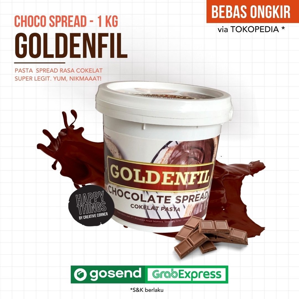 Jual GOLDENFIL CHOCO SPREAD 1 KG | Shopee Indonesia