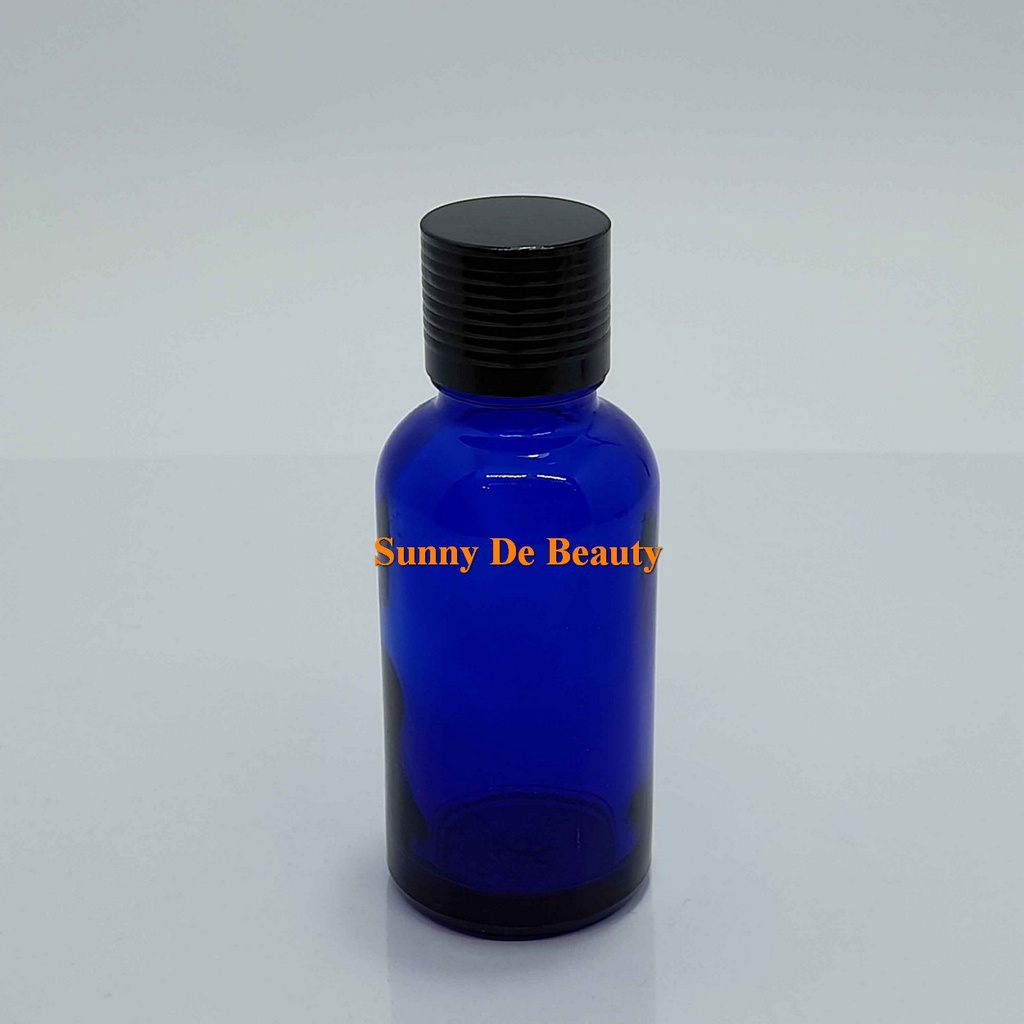 Jual Botol Kaca 30 ml Biru Original Br Tutup Drop Hitam Alumunium ...