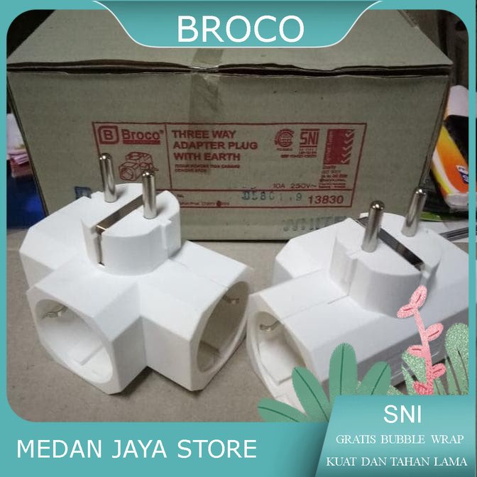 Jual Broco Steker T Arde Terminal Colokan Listrik T Broco Original ...
