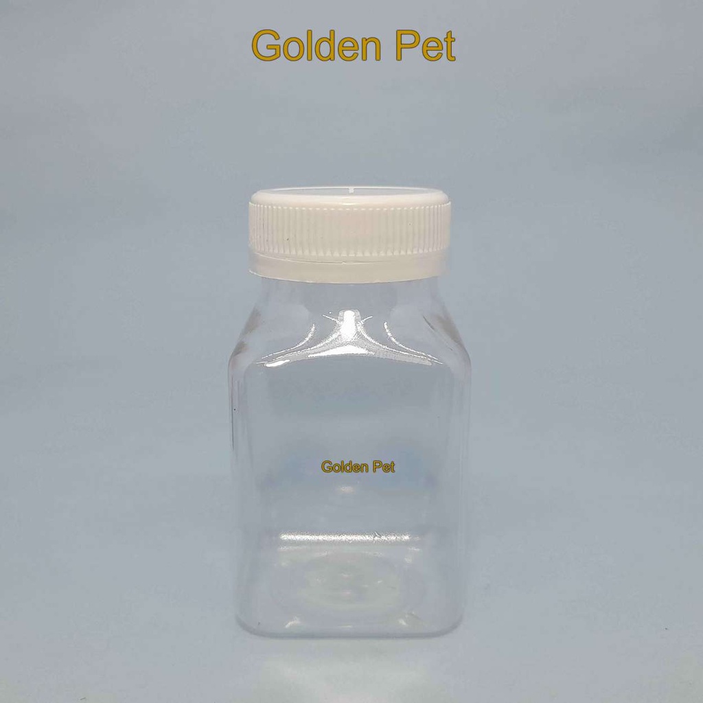 Jual Botol Kapsul Kotak Ulir120 ml Natural / Botol Obat bulat Ulir ...