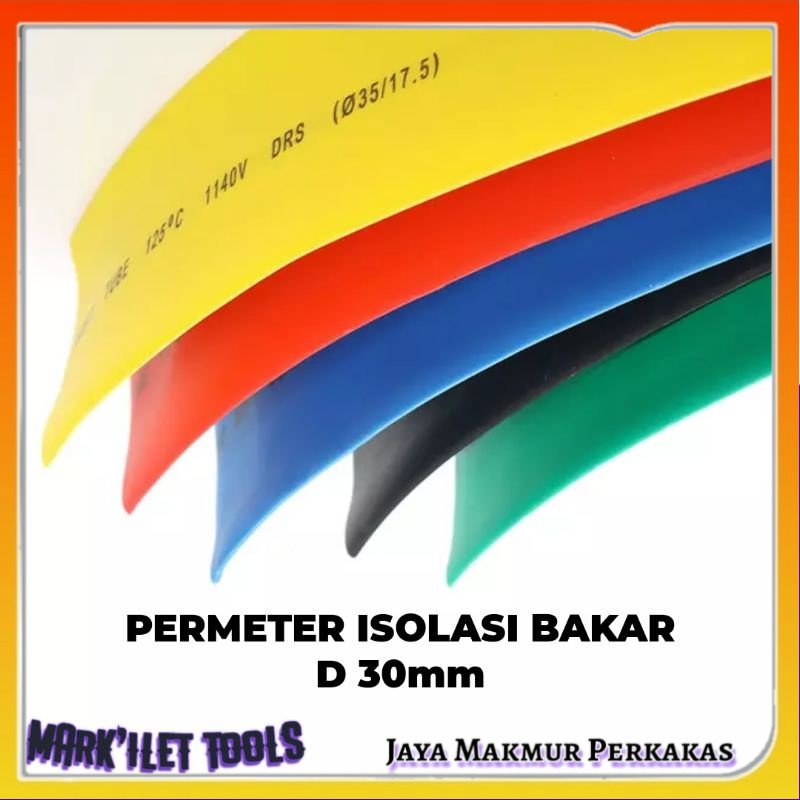 Jual ISOLASI BAKAR 1 meter isolasi bakar ukuran 30 mm / BURN TAPE ...