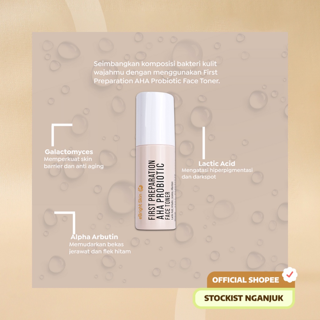 Jual Probiotic Exfo Toner - First Preparation AHA Probiotic Face Toner ...