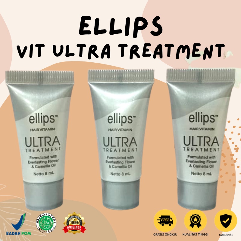 Jual Ellips Hair Vitamin Ultra Treatment Tube rambut Serum elips ...