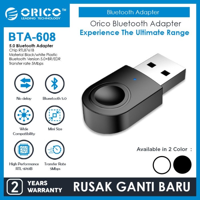 Jual ORICO Bluetooth 5.0 Adapter - BTA-608 | Shopee Indonesia