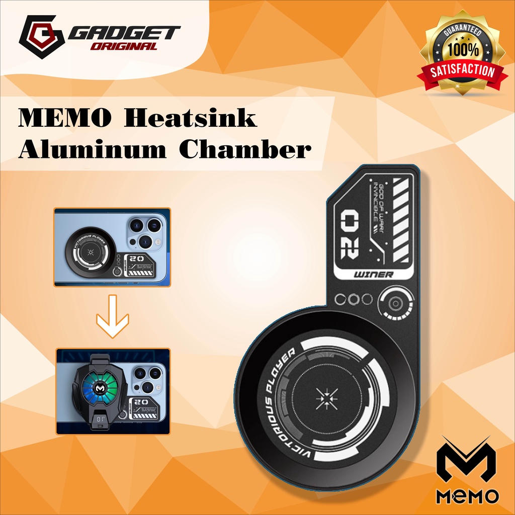 Jual MEMO Heatsink Aluminium Chamber Cooling Phone Cooler Pendingin HP ...