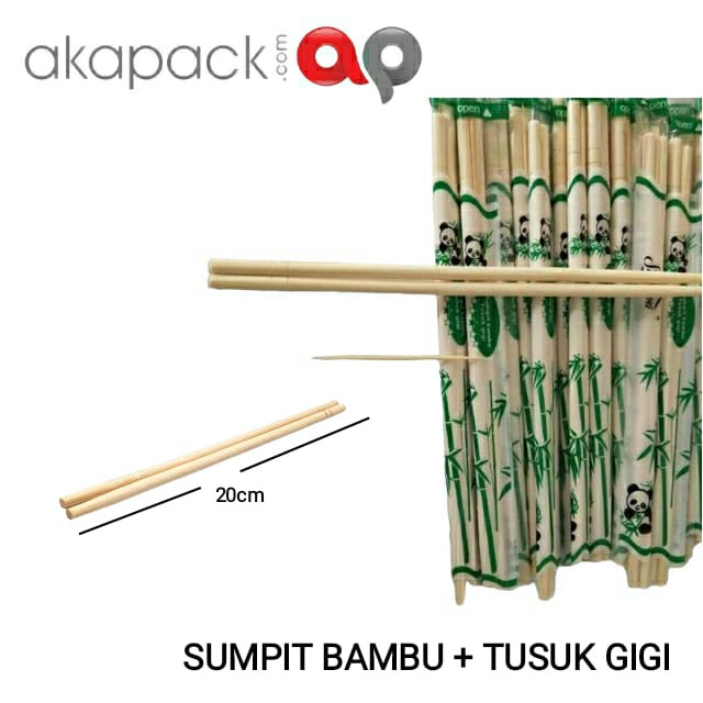 Jual Sumpit Bambu + Tusuk Gigi SEIKA ( 50 Pasang ) / Sumpit Kayu ...