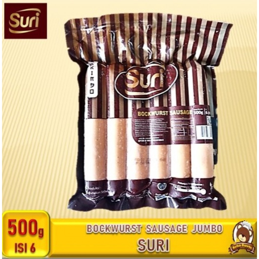 Jual Suri Bockwurst Sausage Jumbo 500g Frozen Food Murah Bogor | Shopee ...