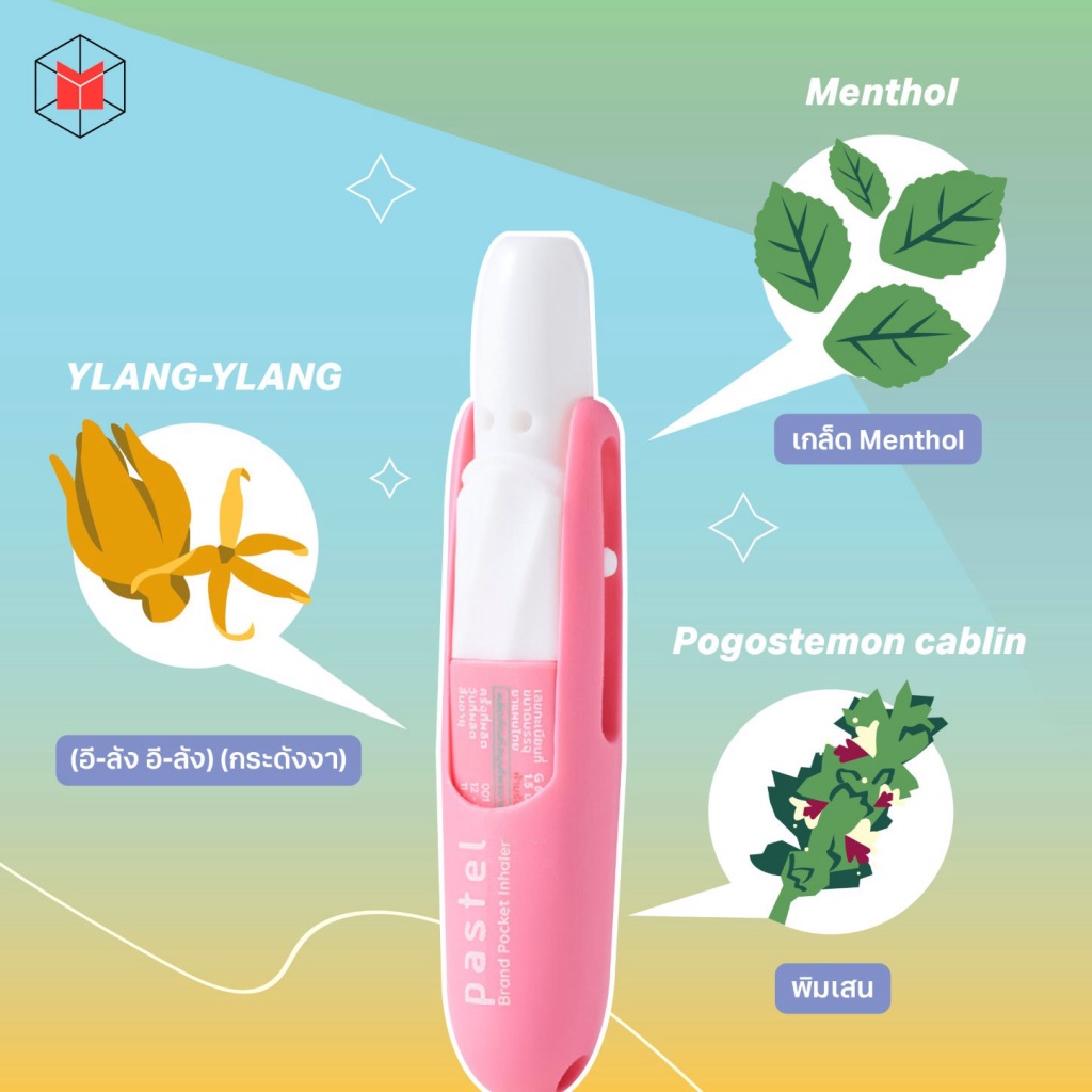 Jual Inhaler 2 in 1 Pastel Minyak Angin Thailand Murah/Aroma Terapi ...