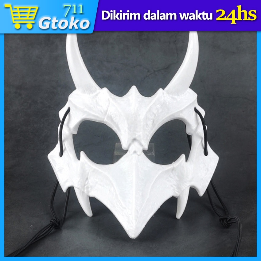 Jual Topeng Mask Skull Yasha Dragon Tengu Tiger Cosplay Pesta Halloween ...