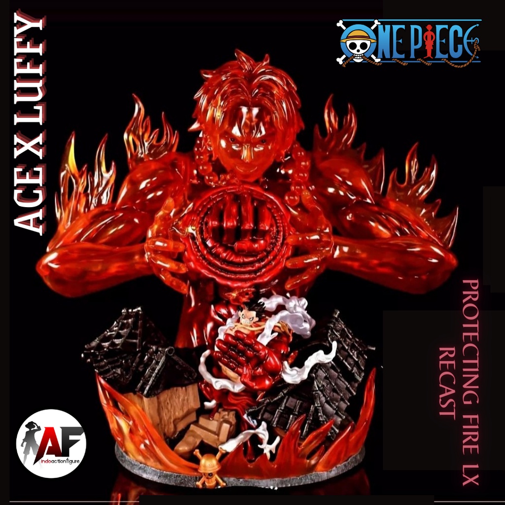 Jual BIG SIZE! Statue One Piece Protecting Fire Ace x Luffy LX Studio ...