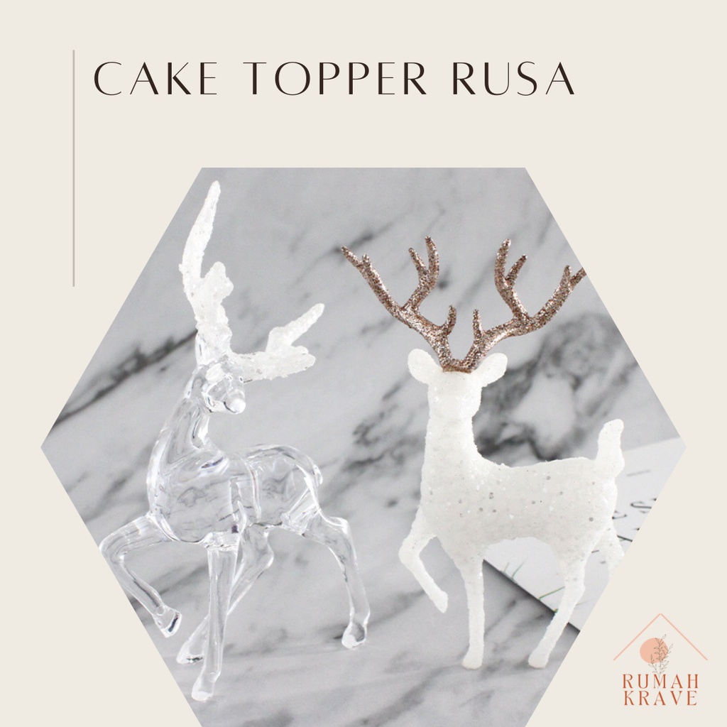 Jual RUMAH KRAVE - Cake Topper Rusa Deer Premium Natal Christmas ...