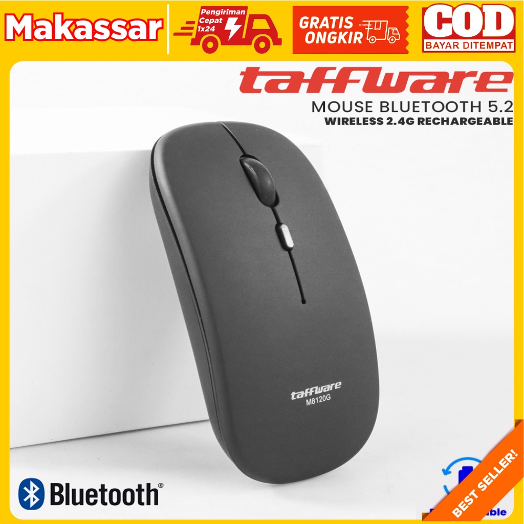 Jual Mouse Bluetooth Wireless 2.4G Rechargeable - Bisa di cas Tanpa ...
