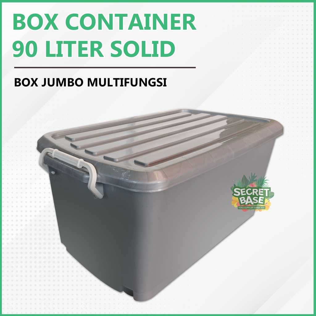 Jual PROMO! BOX CONTAINER 90 LITER + RODA - Box Serbaguna 90L | Shopee ...
