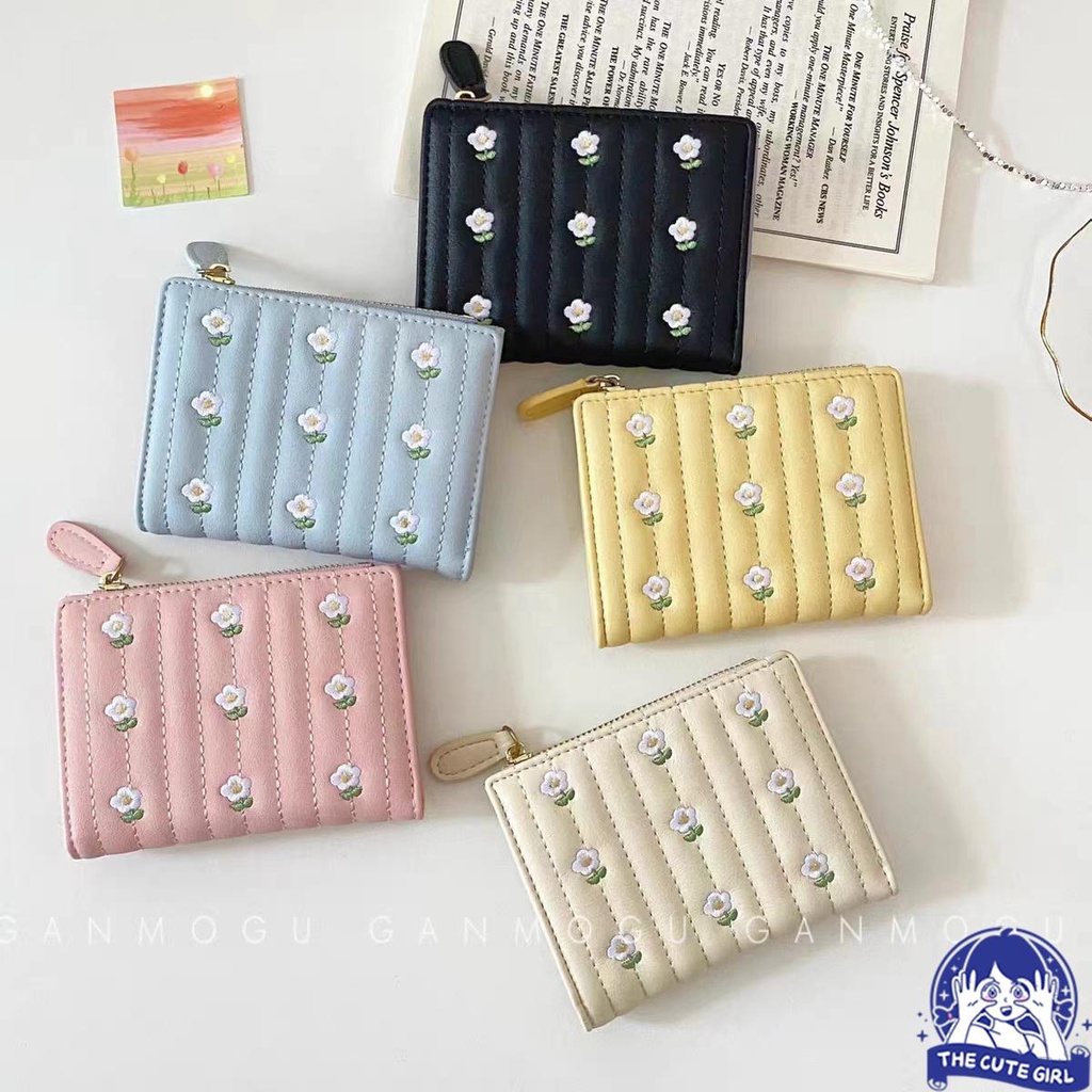 Jual Dompet motif Bunga kecil lucu Dompet Wanita Kecil Bahan Kulit PU ...