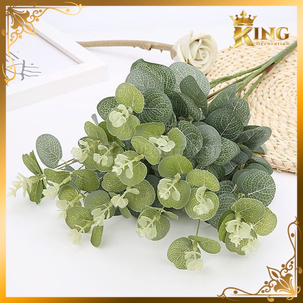 Jual Daun Dollar Cabang 16 Artificial Daun Eucalyptus Tanaman Dolar ...
