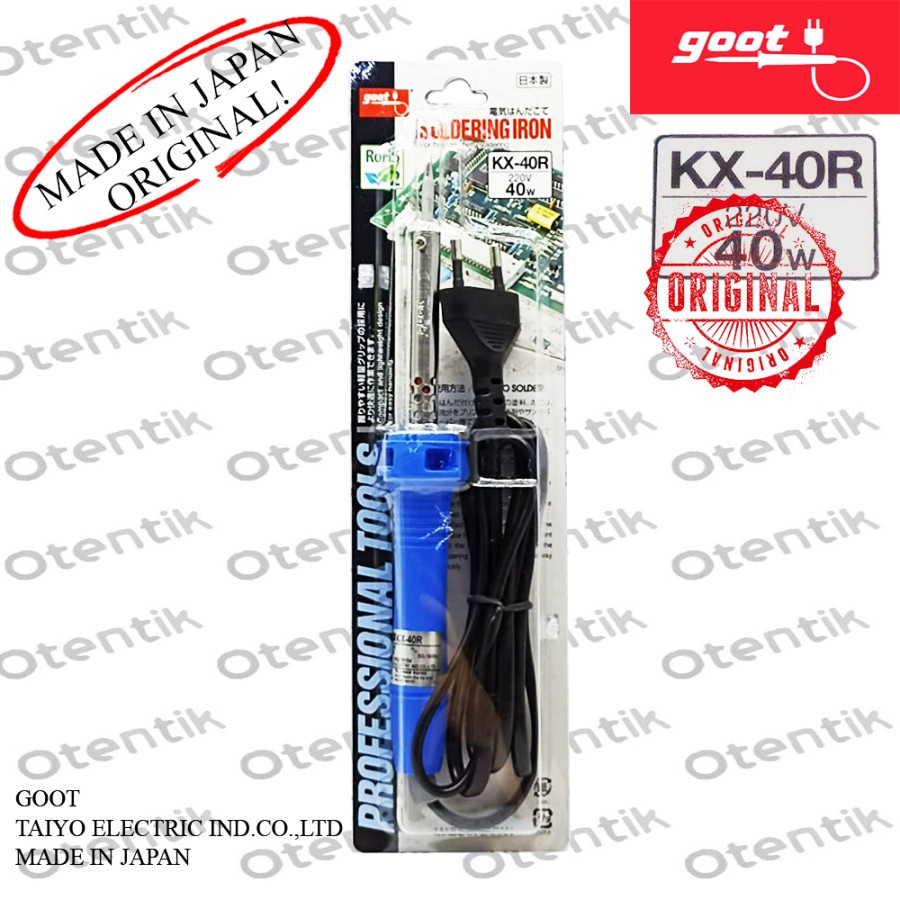 Jual GOOT SOLDERING IRON KX-40R 40W - GOT ALAT SOLDER KX - 40R 40 W ...