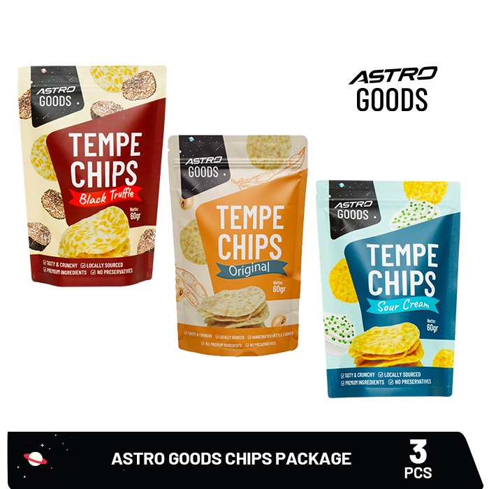 Jual Keripik Tempe Truffle + Sour Cream + Original Astro Goods | Shopee ...