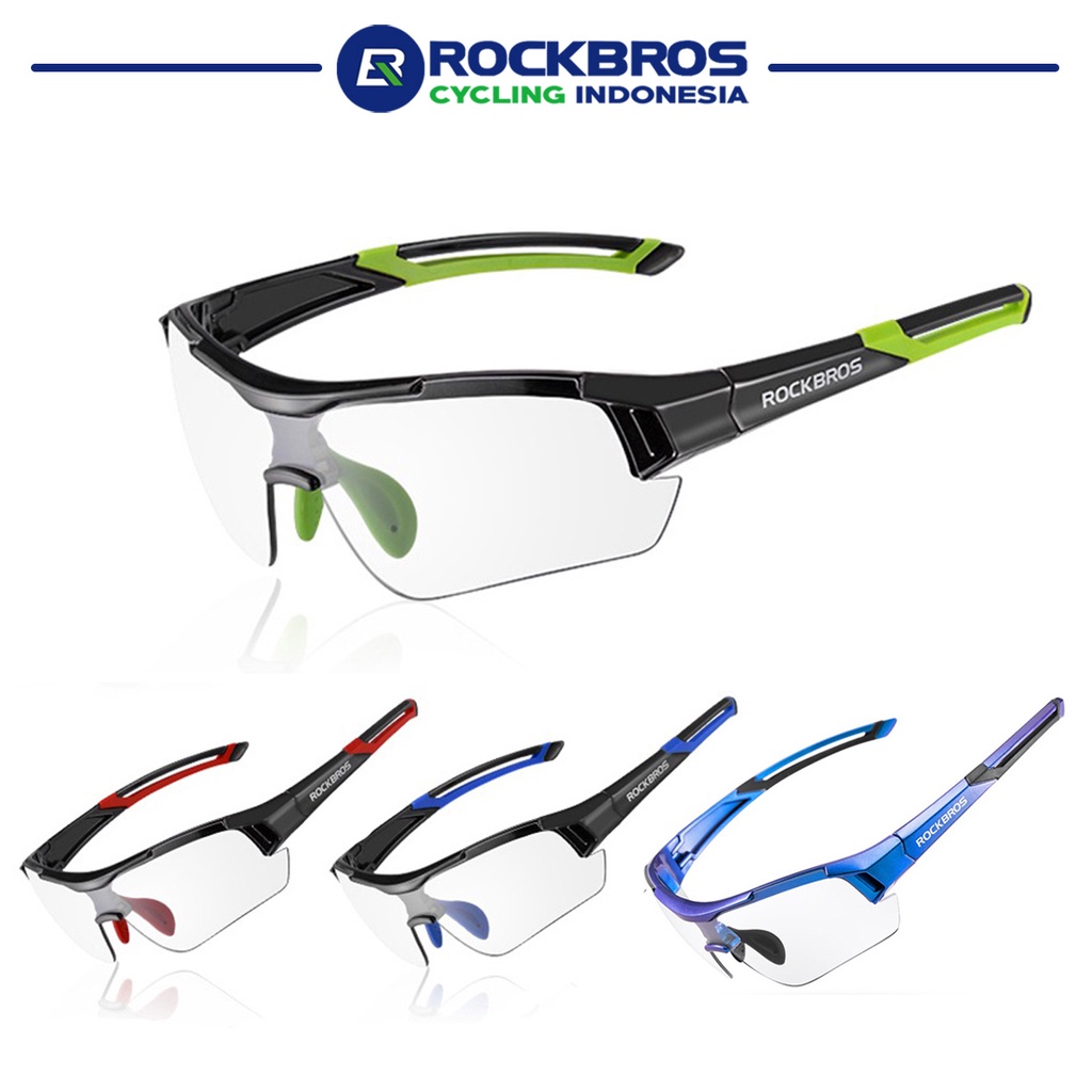Jual ROCKBROS Kacamata Sepeda 10110 10111 10112 10113 Photochromic Lens | Shopee Indonesia