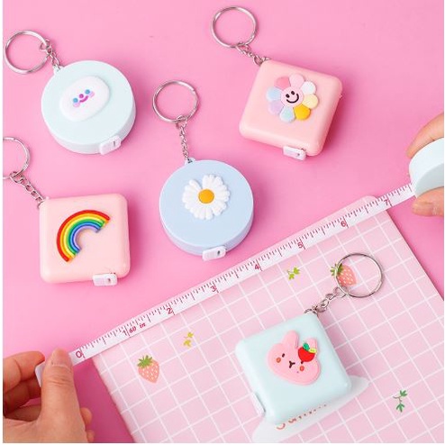 Jual Meteran Gantungan Kunci (Key Chain) / Meteran Kain Roll 150cm ...