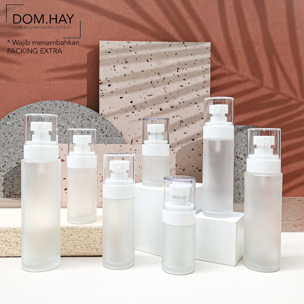 Jual Botol Spray Clear Kaca Frosted 7PS Face Mist Hair Spray Clear ...