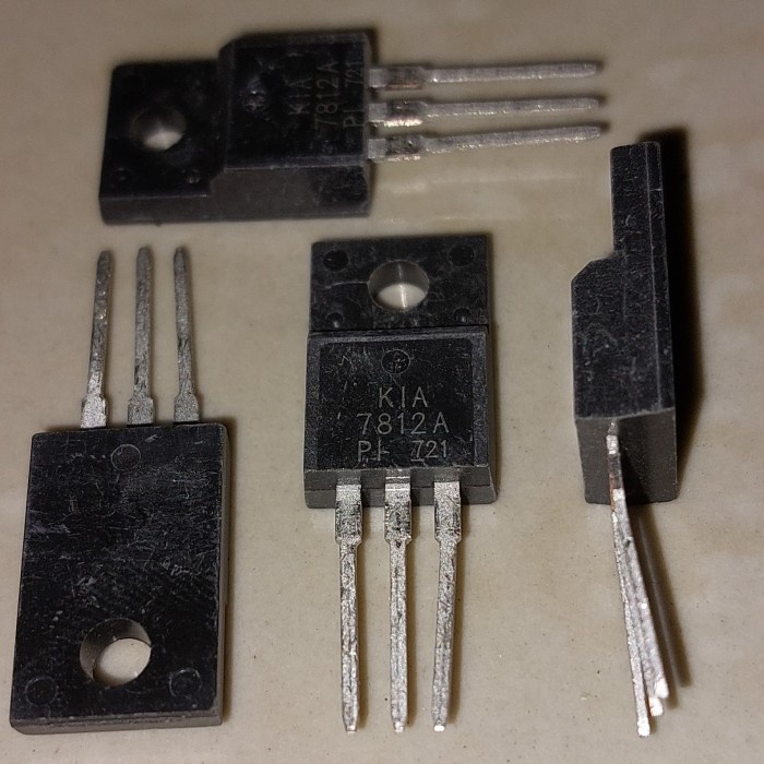 Jual 5pcs KIA7812A KIA 7812A PI KIA7812API IC Regulator 12V To-220f ...