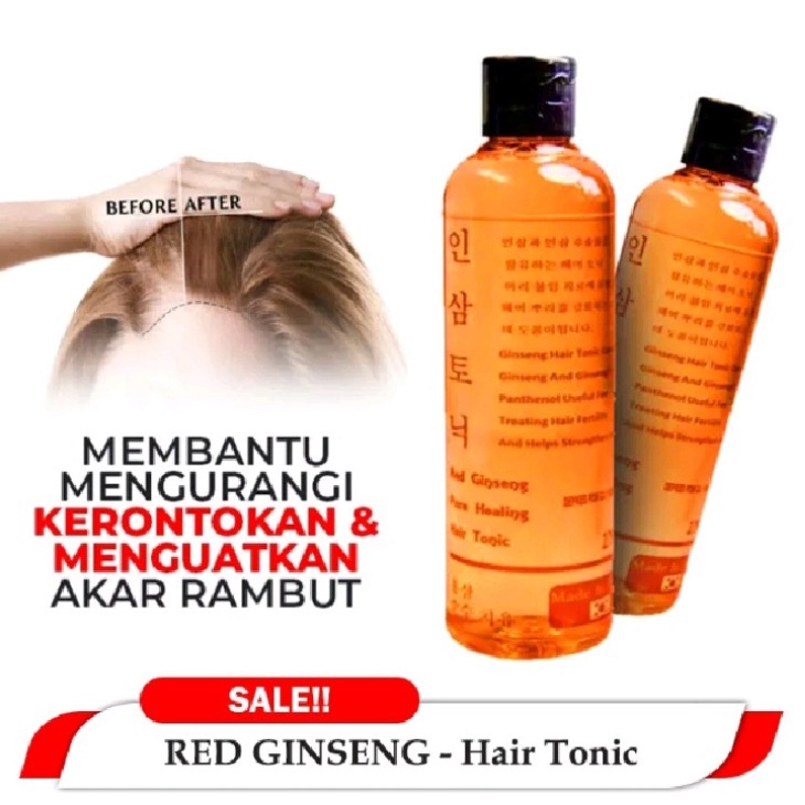 Jual RED GINSENG HAIR TONIC ORIGINAL / Tonic Penumbuh Rambut dan ...