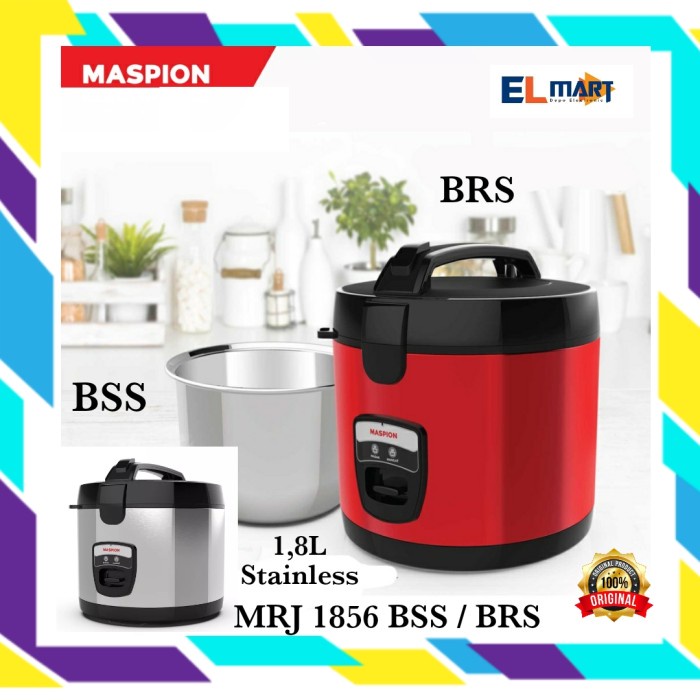 Jual Maspion Magic Com Stainless 1,8L MRJ 1856 BRS BSS 1856BSS MRJ1856 ...