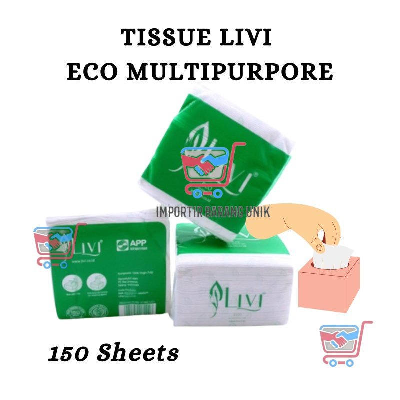 Jual IMB -F113- Tisu Kotak Meja 150L - Tisu Livi Eco Multipurpose ...