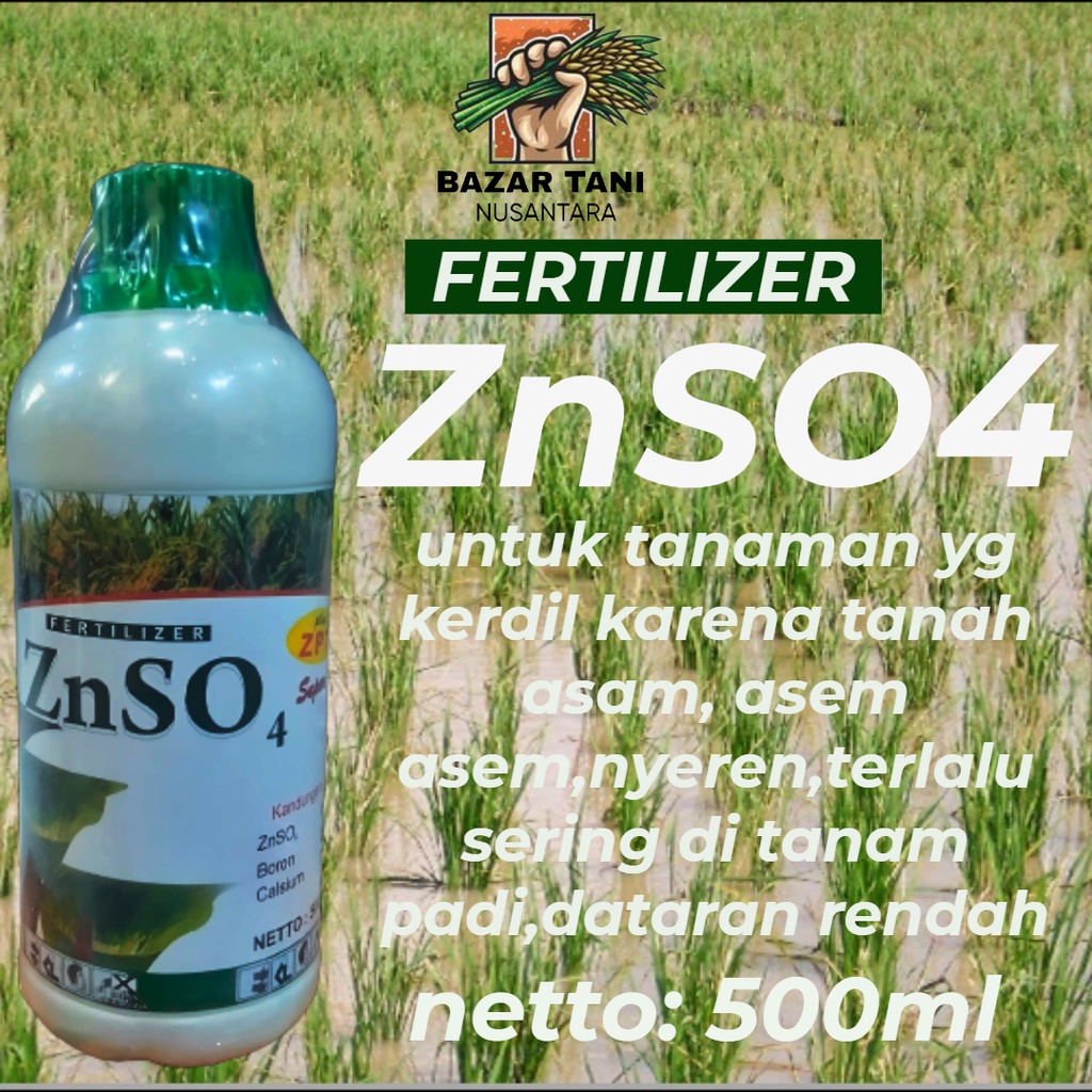 Jual fertilizer znso4 7H2 O 500 ml MG -N pembenah tanah asem asemen ...