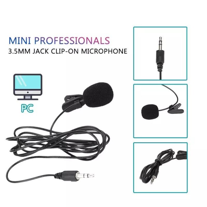 Jual MICROPHONE MIC CLIP ON FOR LIVE YOUTUBER VLOGGER TIKTOK - MIC CLIP ...