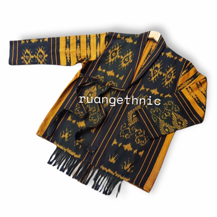 Jual outer tenun etnik pria/kimono outer pria original | Shopee Indonesia