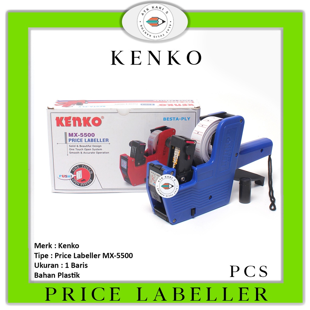 Jual KENKO - Price Labeller MX-5500M Label Harga - Pcs | Shopee Indonesia